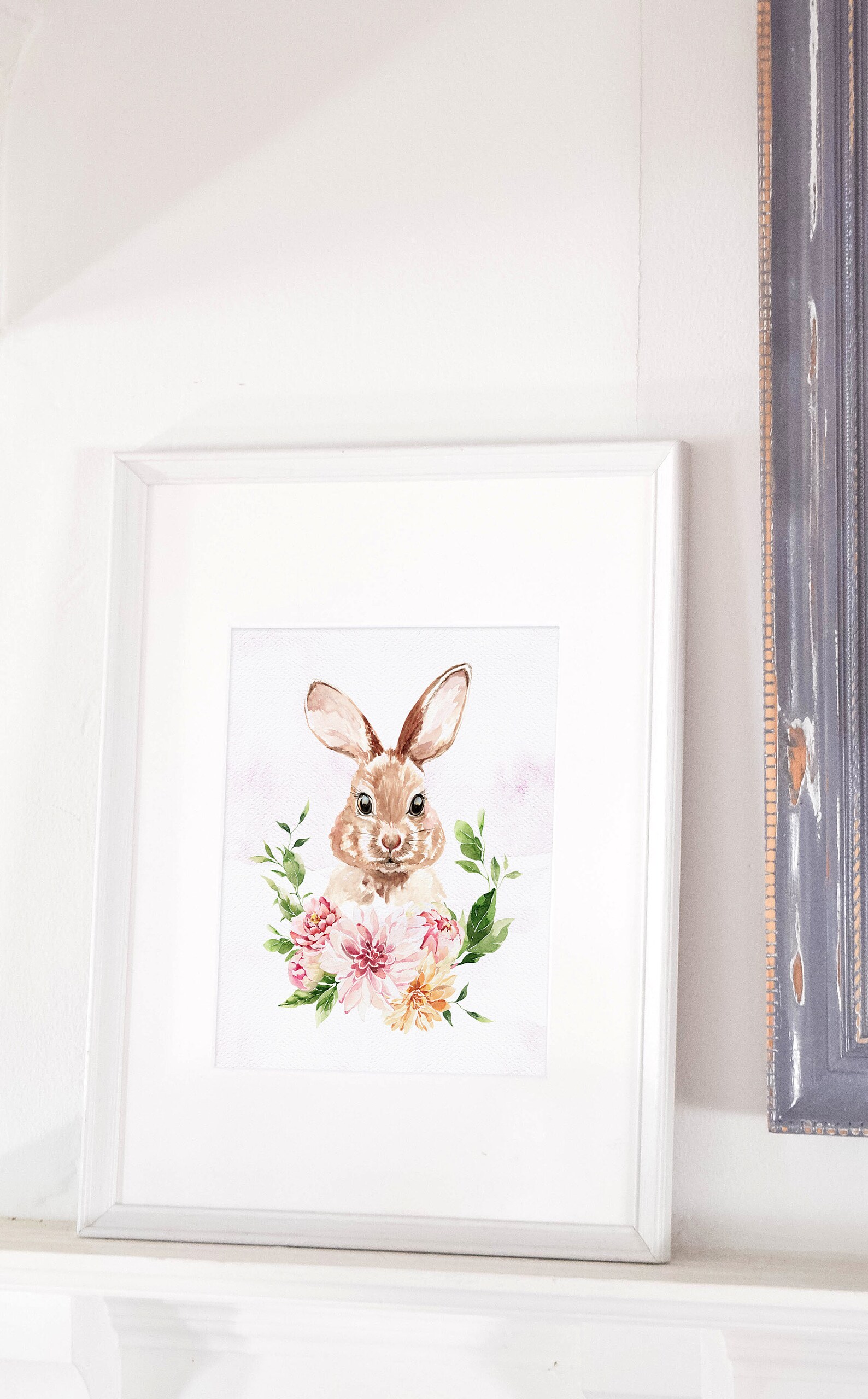 Bunny Art Print Digital File Printable Bunny Nursery Decor - Etsy
