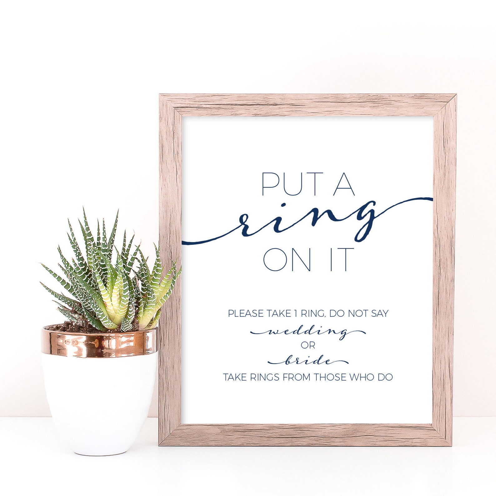 Navy Put a Ring on It Bridal Shower Games Printable Instant - Etsy
