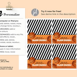 Basketball Birthday Party Favors | Basketball Treat Bag Toppers ...