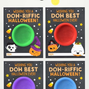 Halloween Play-doh Cards for Kids - Non-candy Halloween Treats for Kids ...