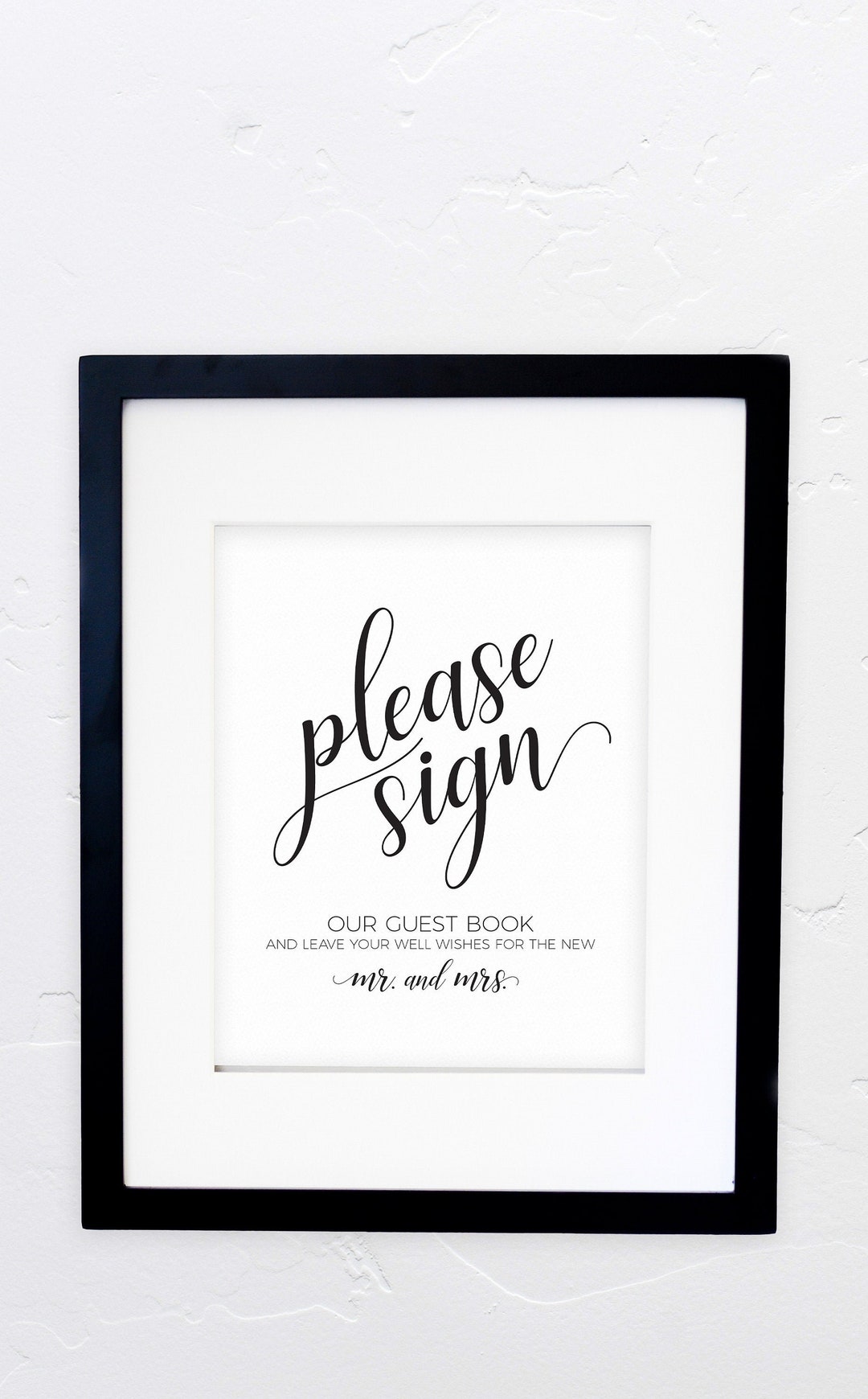 Wedding Guest Book Sign Printable Instant Download File - Wedding Sign ...