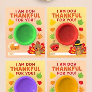Thanksgiving Play Doh Cards for Kids - Thanksgiving Treat for Kids ...