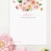 Pink Baby in Bloom Baby Shower Advice Cards Printable - Etsy