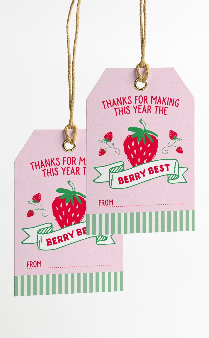 Berry Best Teacher Thank you Card Printable Gift Card Holder | Etsy