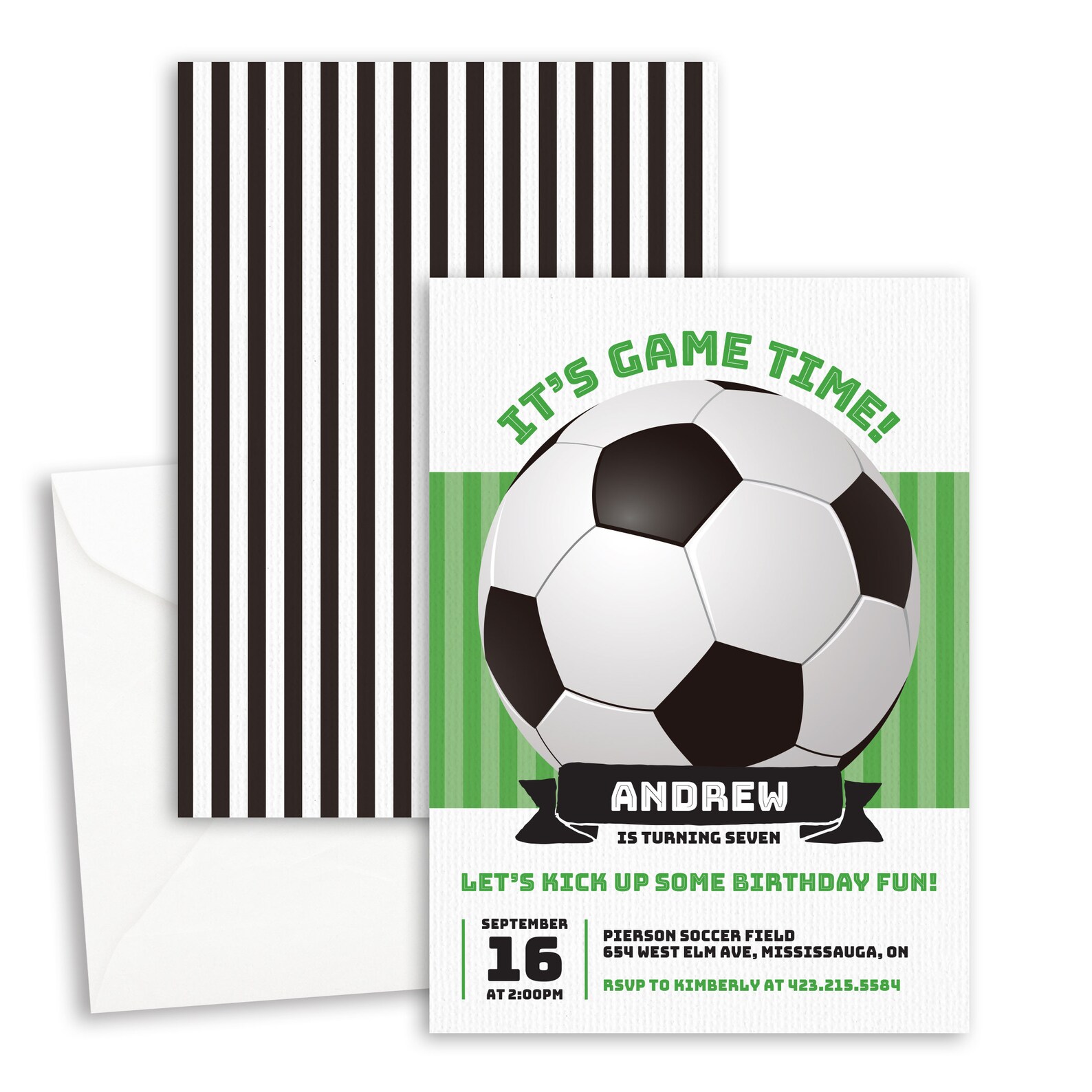Soccer Invitation Printable Instant Download File / Soccer | Etsy