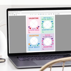 Printable Play Doh Valentines Day Cards for Kids | Non-candy Classroom ...