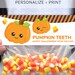 Halloween Treat Bag Topper Printable File Pumpkin Teeth - Etsy
