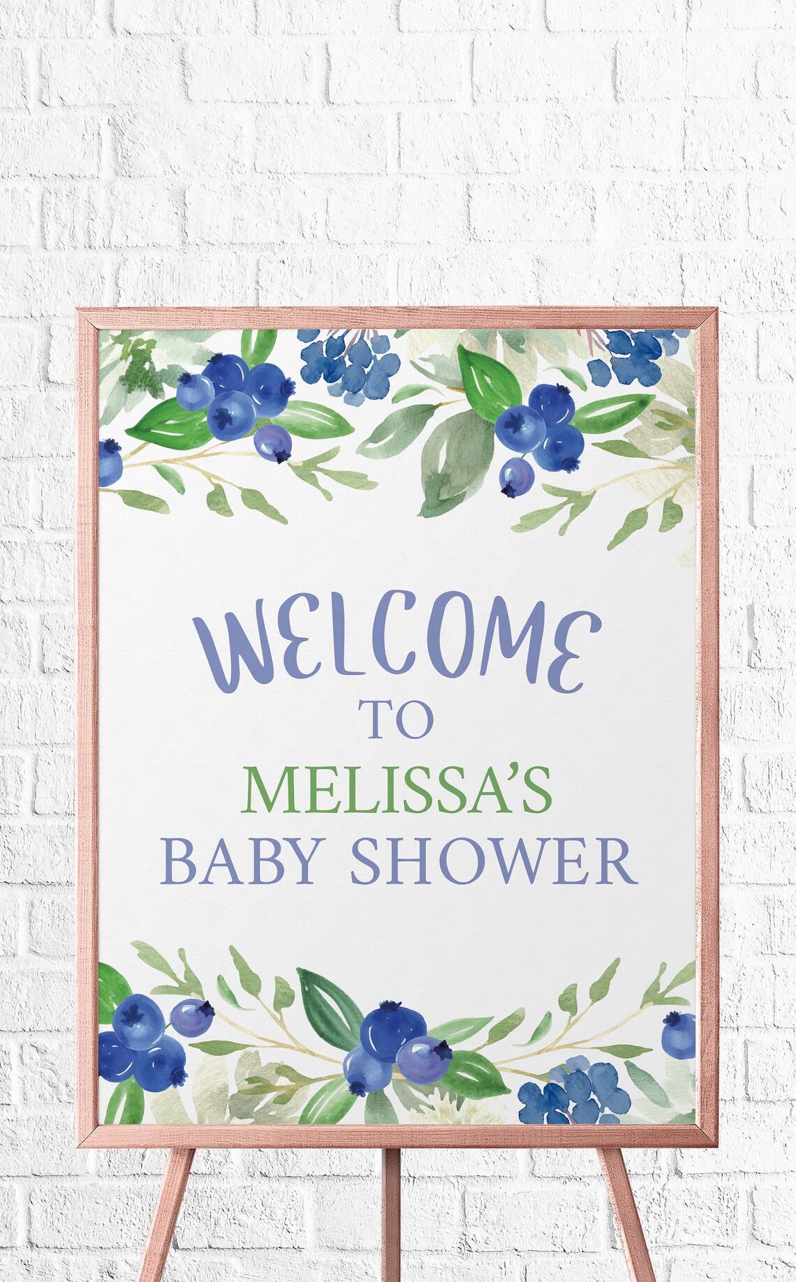 Blueberry Welcome Sign for Baby Shower or Birthday Party - Etsy