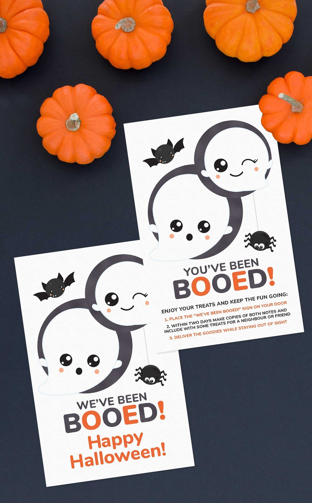 Halloween You've Been Booed Game Signs Printable Instant - Etsy