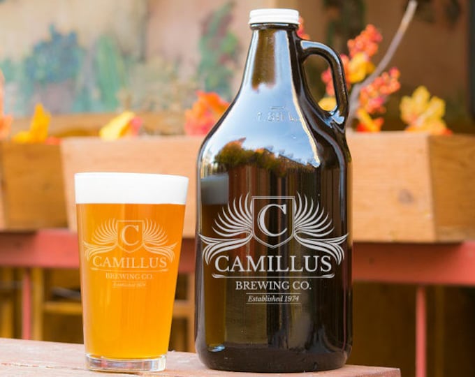 Custom Engraved Beer Growler With Ceramic Flip Top Real German Growler ...
