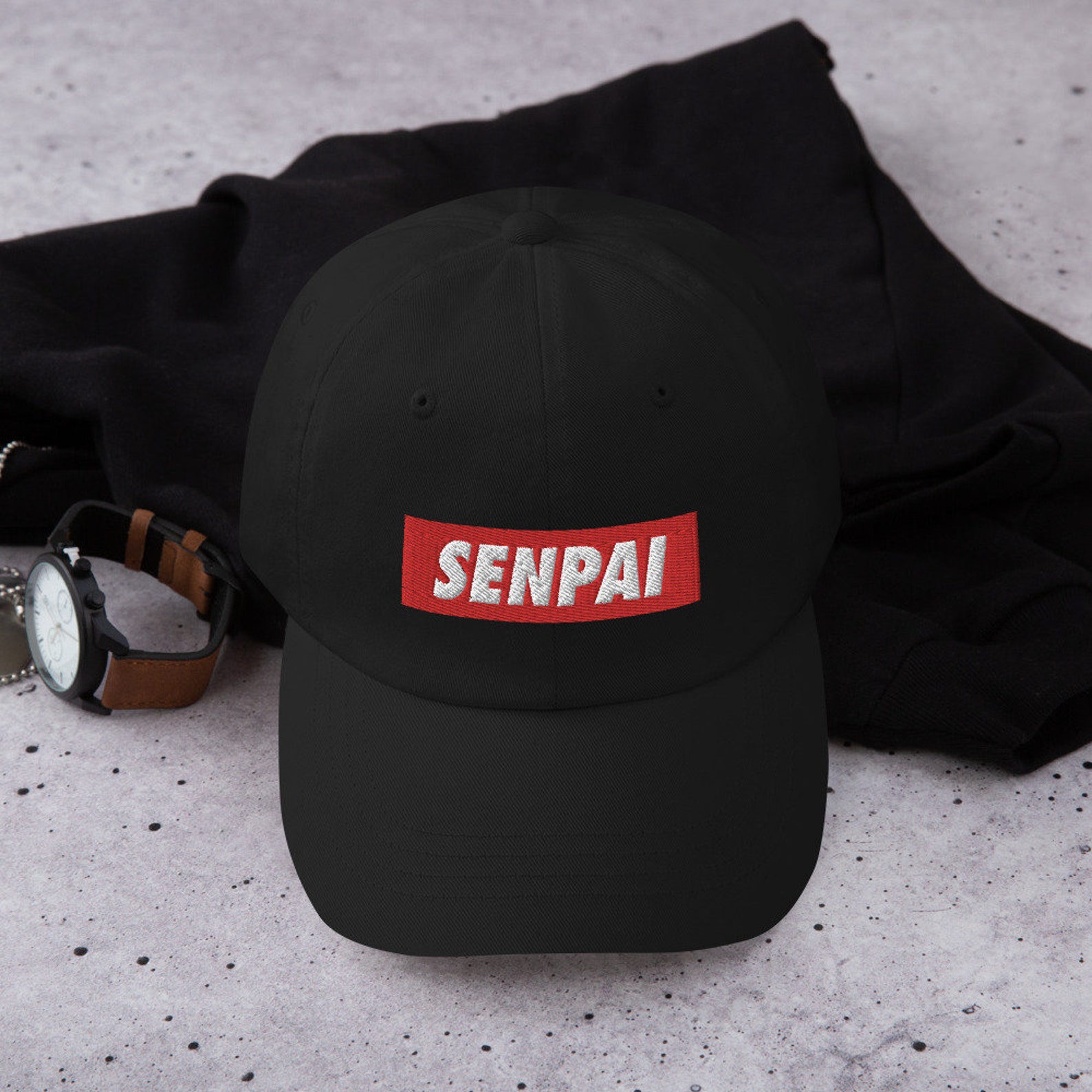 Senpai Hat Low Profile Dad Hat | Etsy