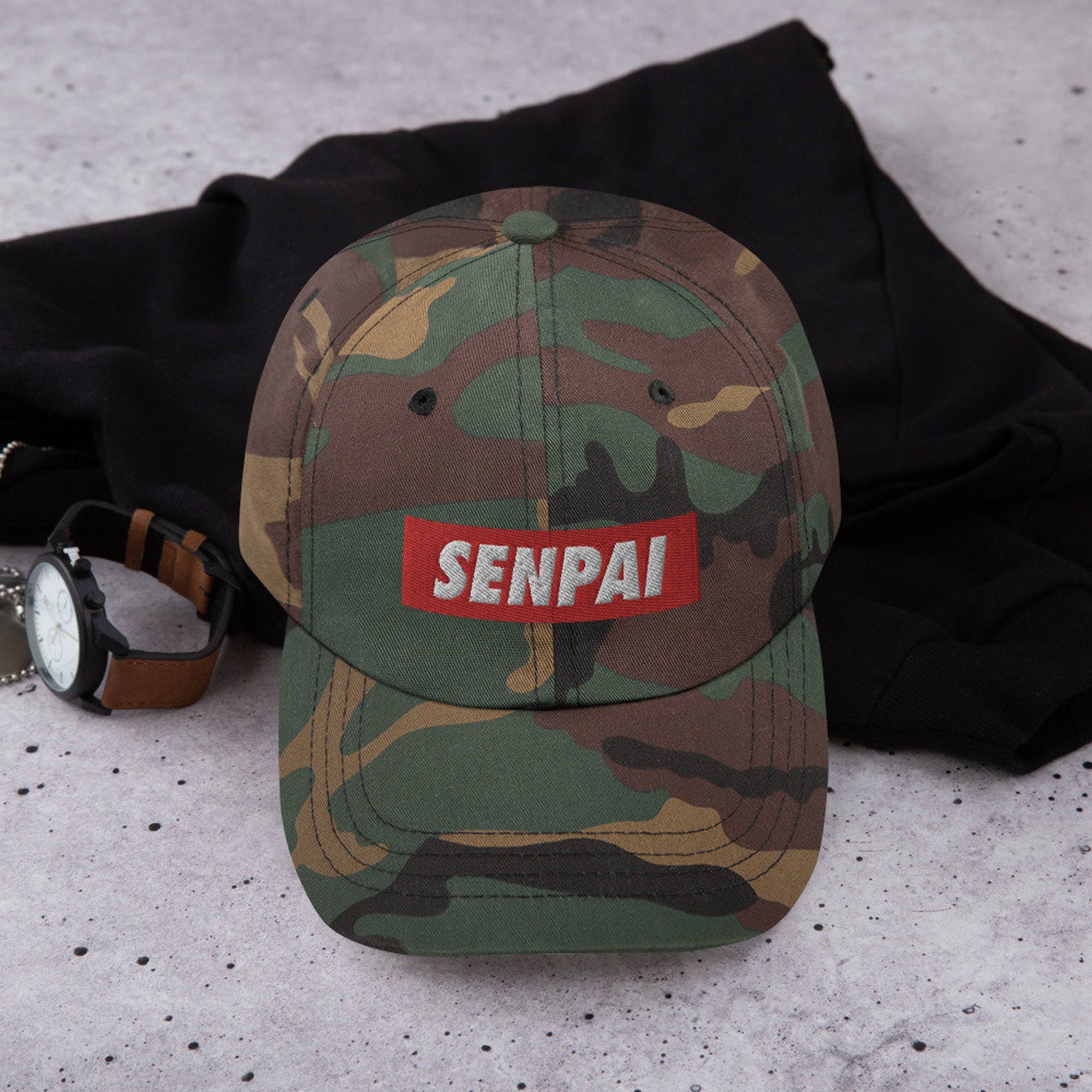 Senpai Hat Low Profile Dad Hat | Etsy