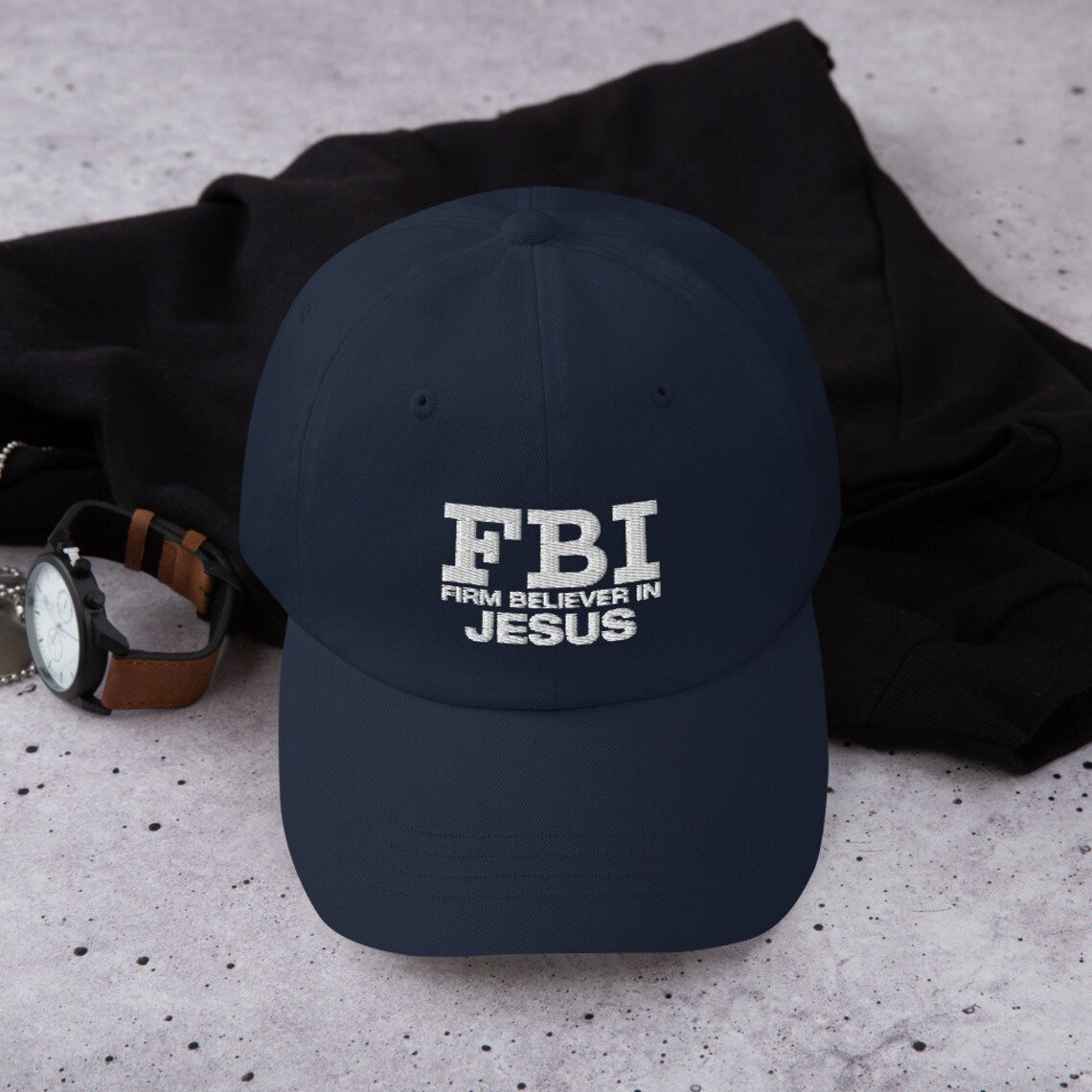 FBI Jesus Hat Low Profile Dad Hat | Etsy