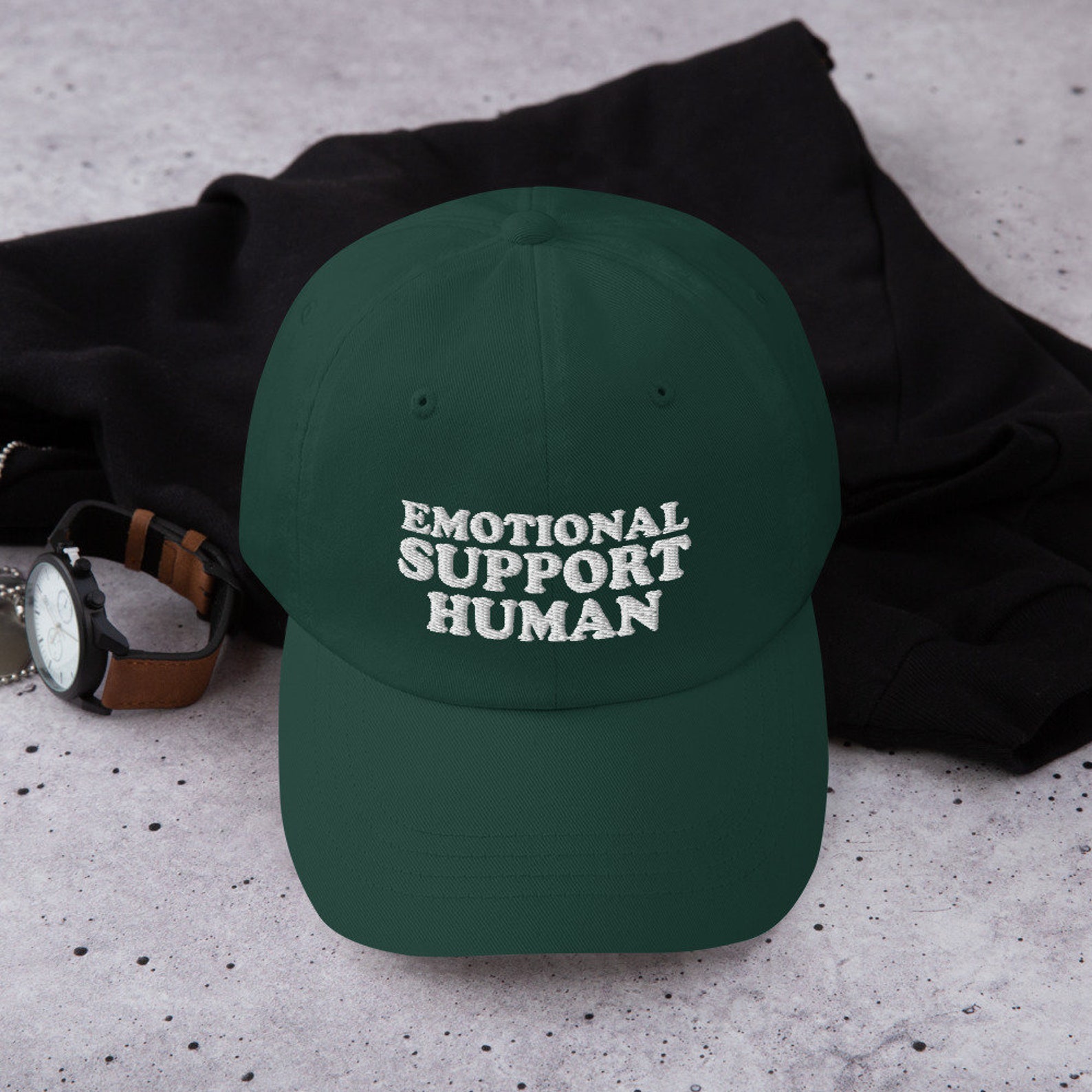 Emotional Support Human Hat Low Profile Dad Hat - Etsy