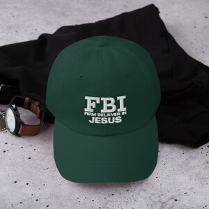 FBI Jesus Hat | Low Profile Dad Hat - Etsy