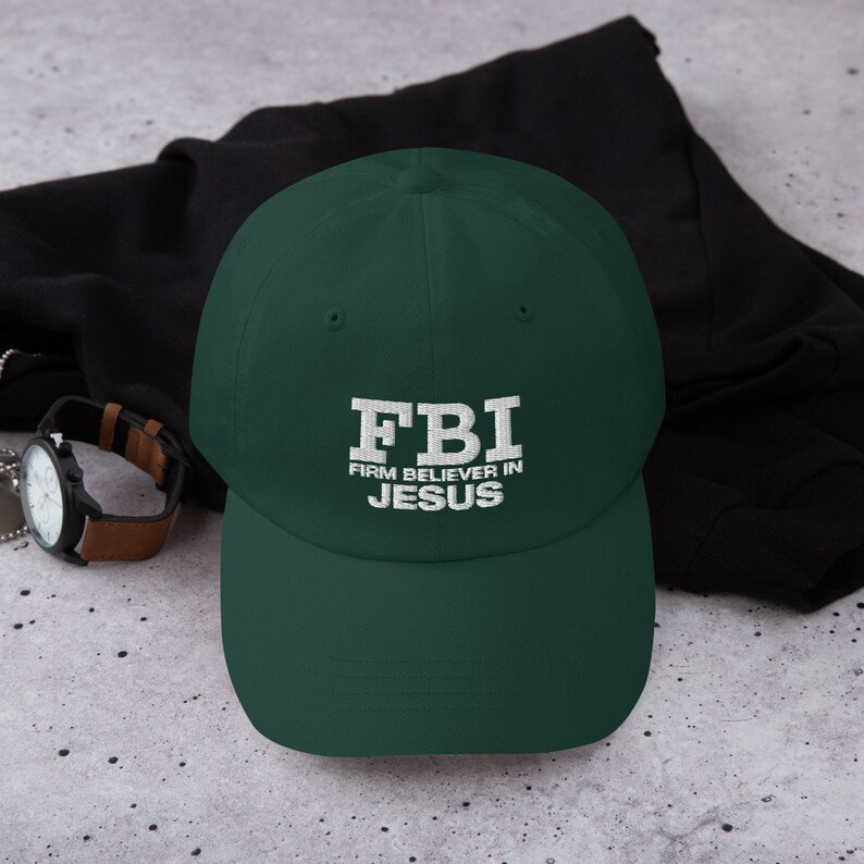 FBI Jesus hat Low profile dad hat | Etsy