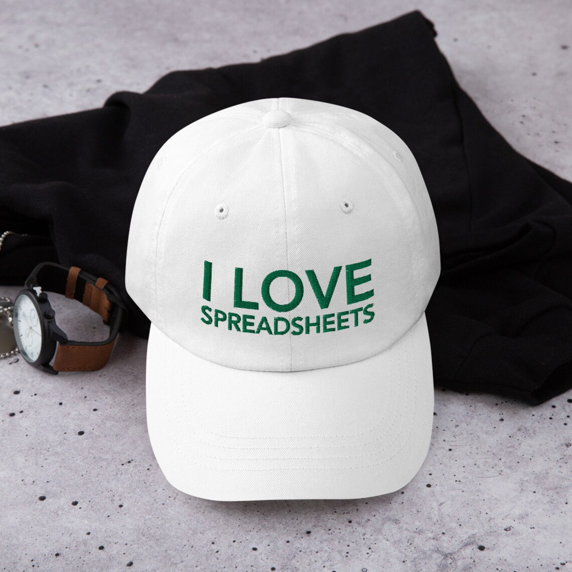 I Love Spreadsheets Hat Low Profile Dad Hat - Etsy