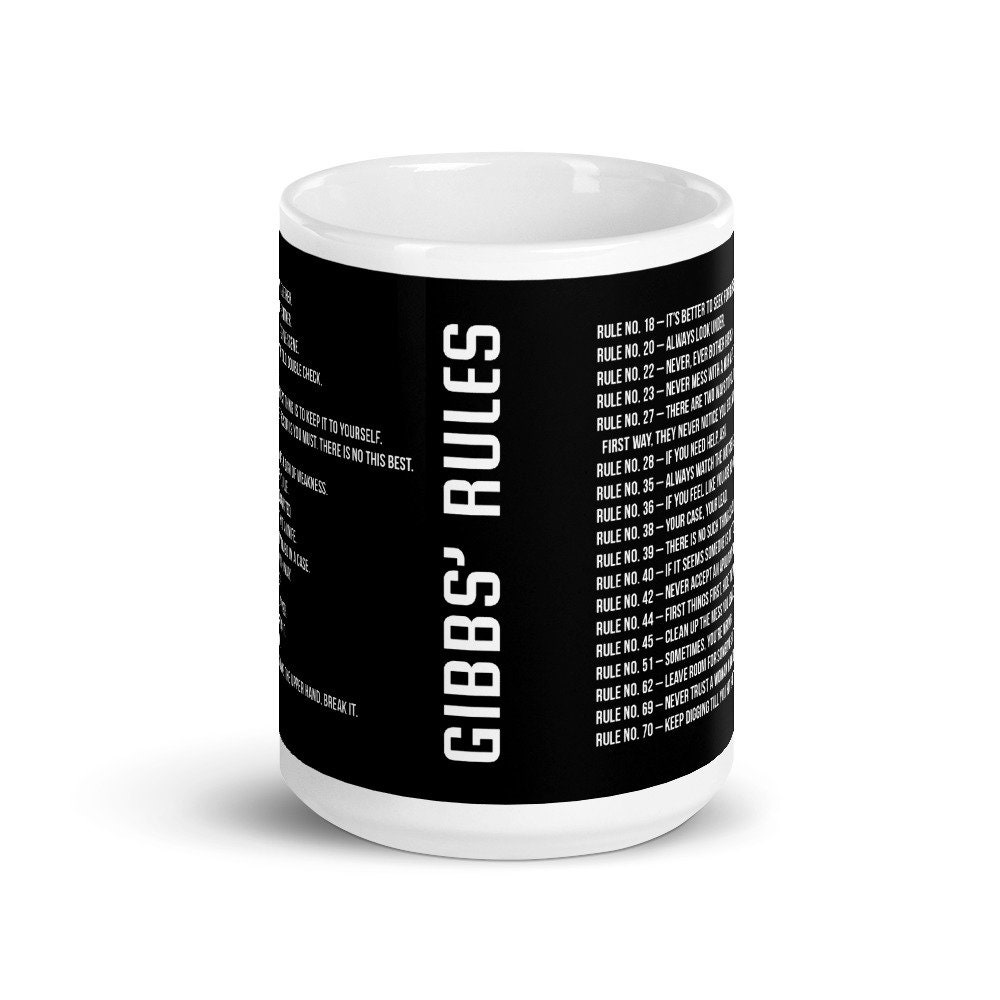 Gibbs Rules Coffee Mug 11 Oz & 15 Oz | Etsy