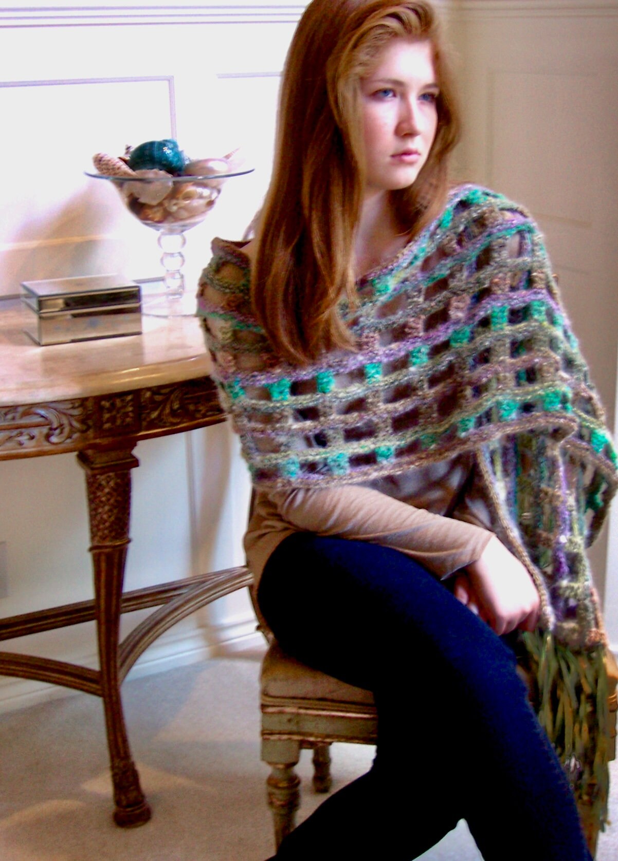 Shoji Screen Wrap Knitting Pattern Only - Etsy