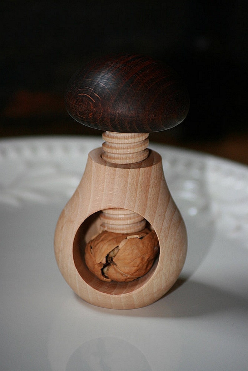 European Beechwood Mushroom Nutcracker Wooden Nut Cracker. - Etsy