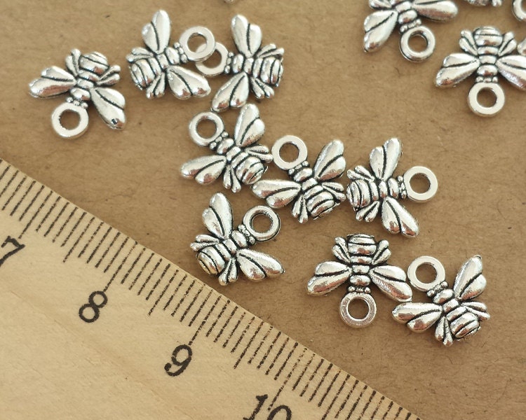 50pcs Cute Little Bee Charms 10x11mm Antique Bronze Bee - Etsy Australia