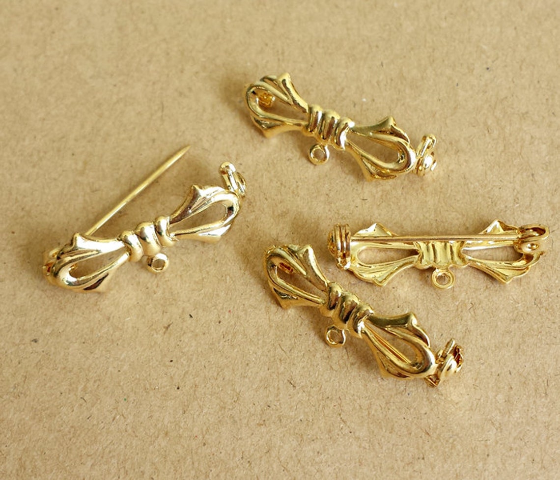 10pcs 9x28mm Brooch Pins Antique Bronze Brooch Pin golden | Etsy