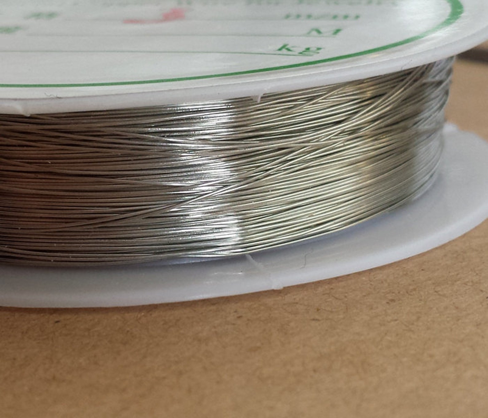 Spool of Thin Brass Wire Thread, Bronze Brass Wire, Silver Wire for ...