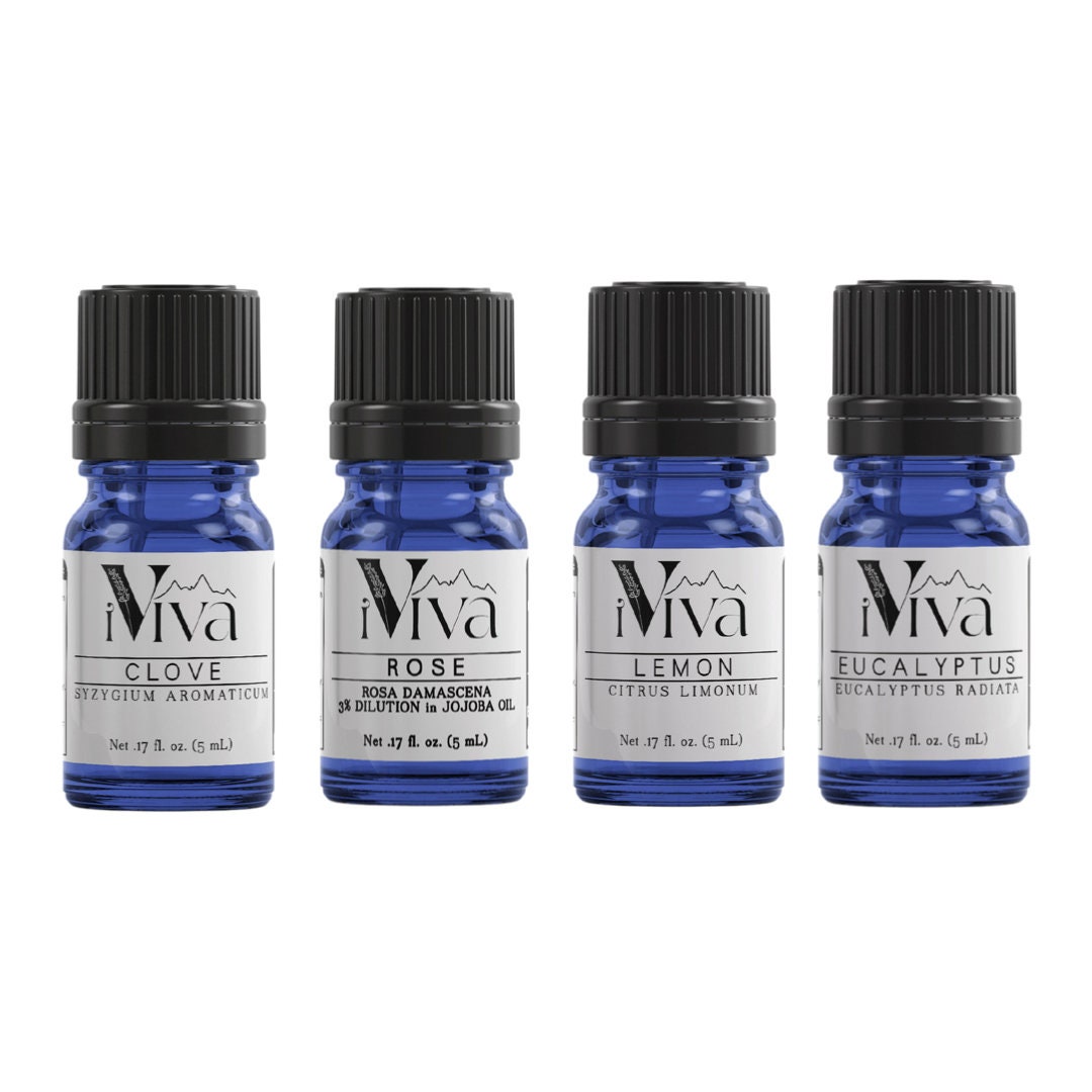 Smell Training Kit - Pure Essential Oils, Smell Kit, Rose Oil, Lemon ...