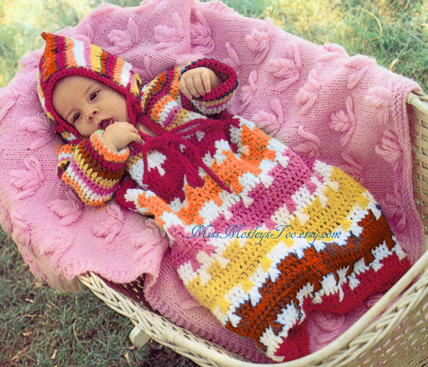 Baby Bunting 2 Crochet Patterns Sack Immediate Download PDF - Etsy