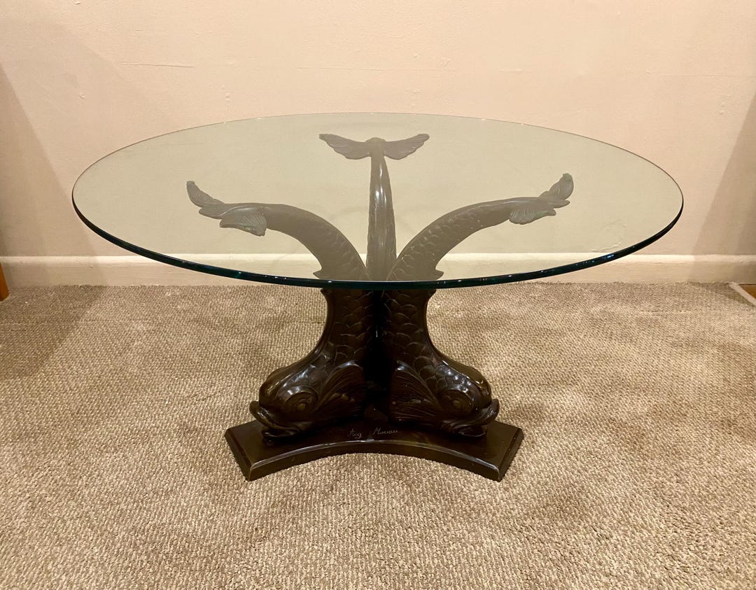 Bronze Koi Fish Sculpture Coffee Table. C.1970’s Origin Italy - Etsy