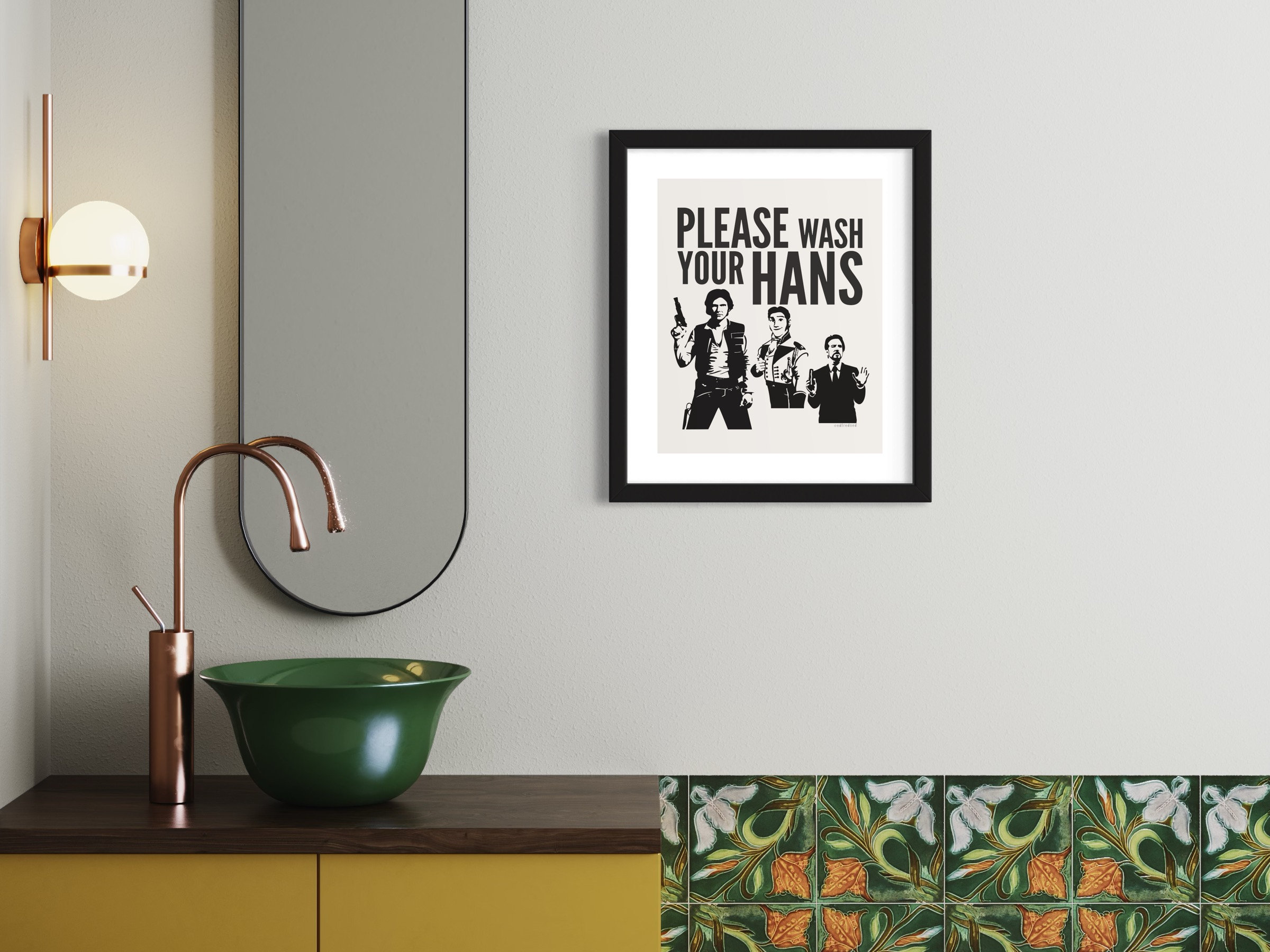 Please Wash Your Hans Printable Print- Star Wars, Frozen, Die Hard - Etsy