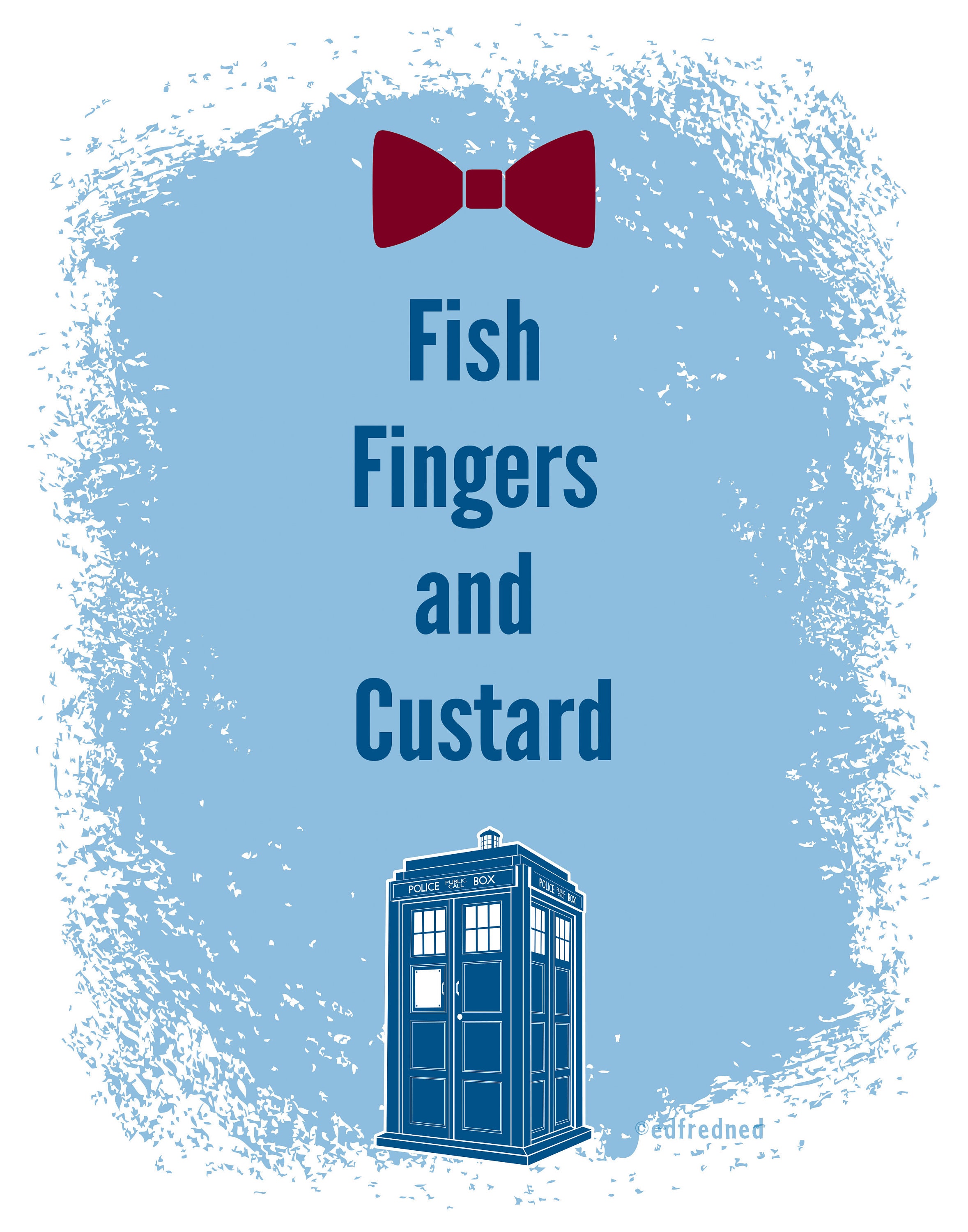 Fish Fingers and Custard Dr. Who the 11th Doctor Printable - Etsy