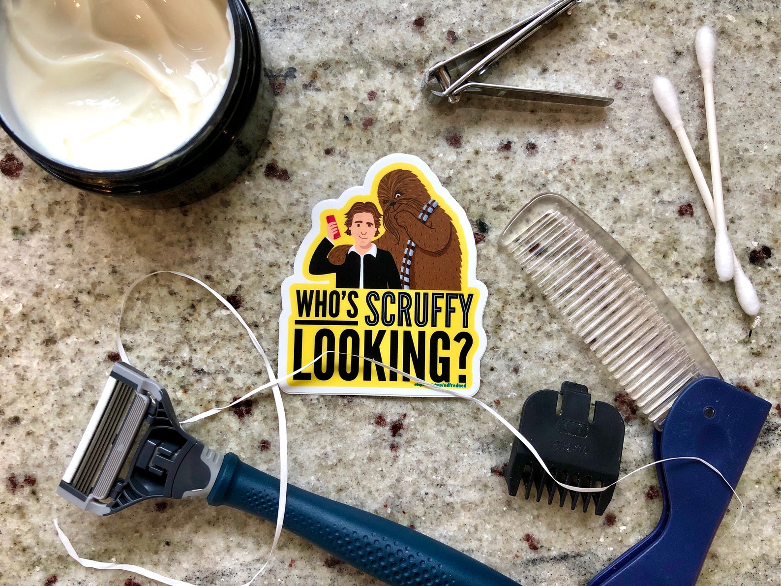 Star Wars Han Solo Sticker With Chewbacca Durable Vinyl Sticker Who's ...