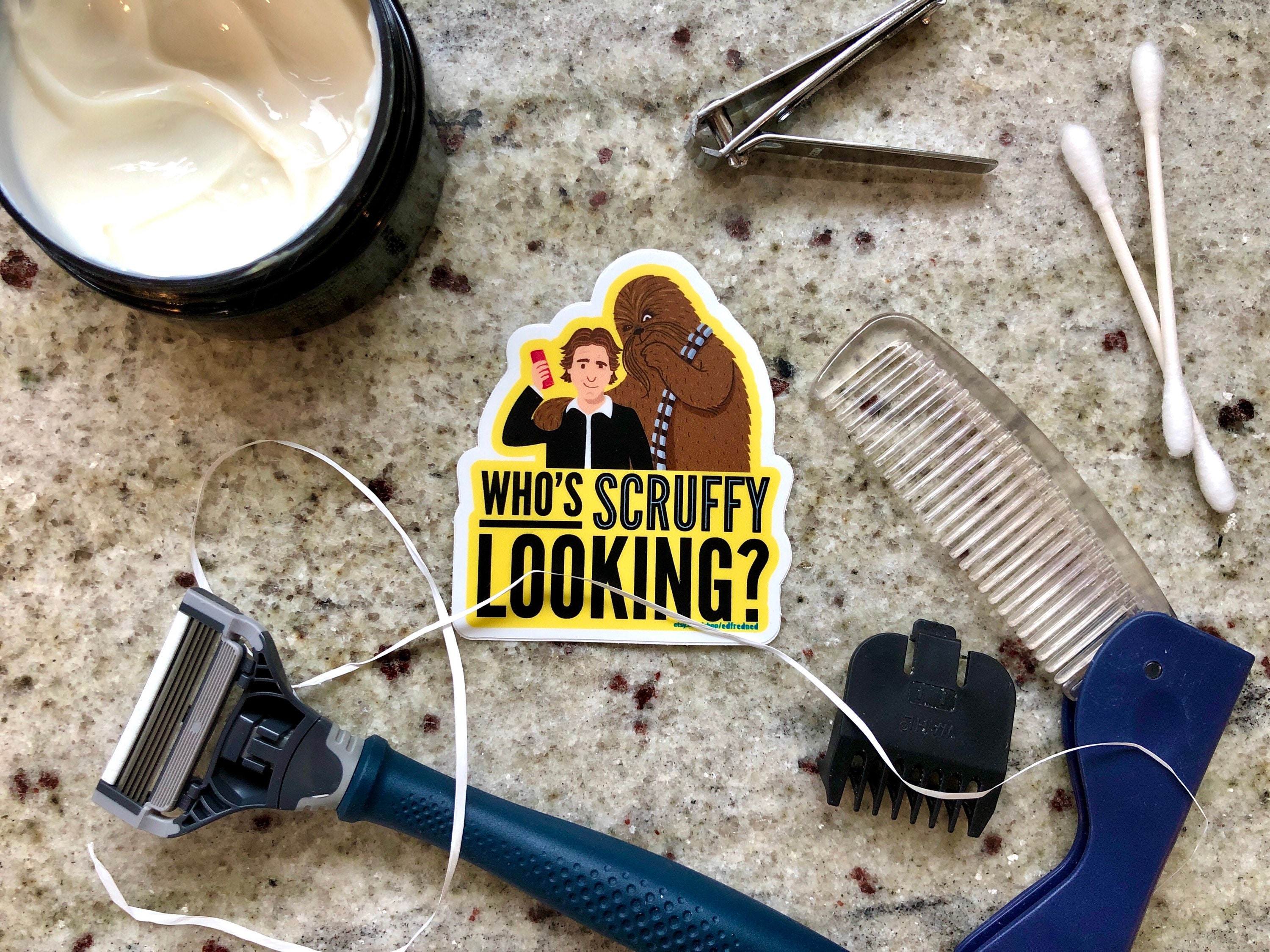 Star Wars Han Solo Sticker With Chewbacca Durable Vinyl Sticker Who's ...