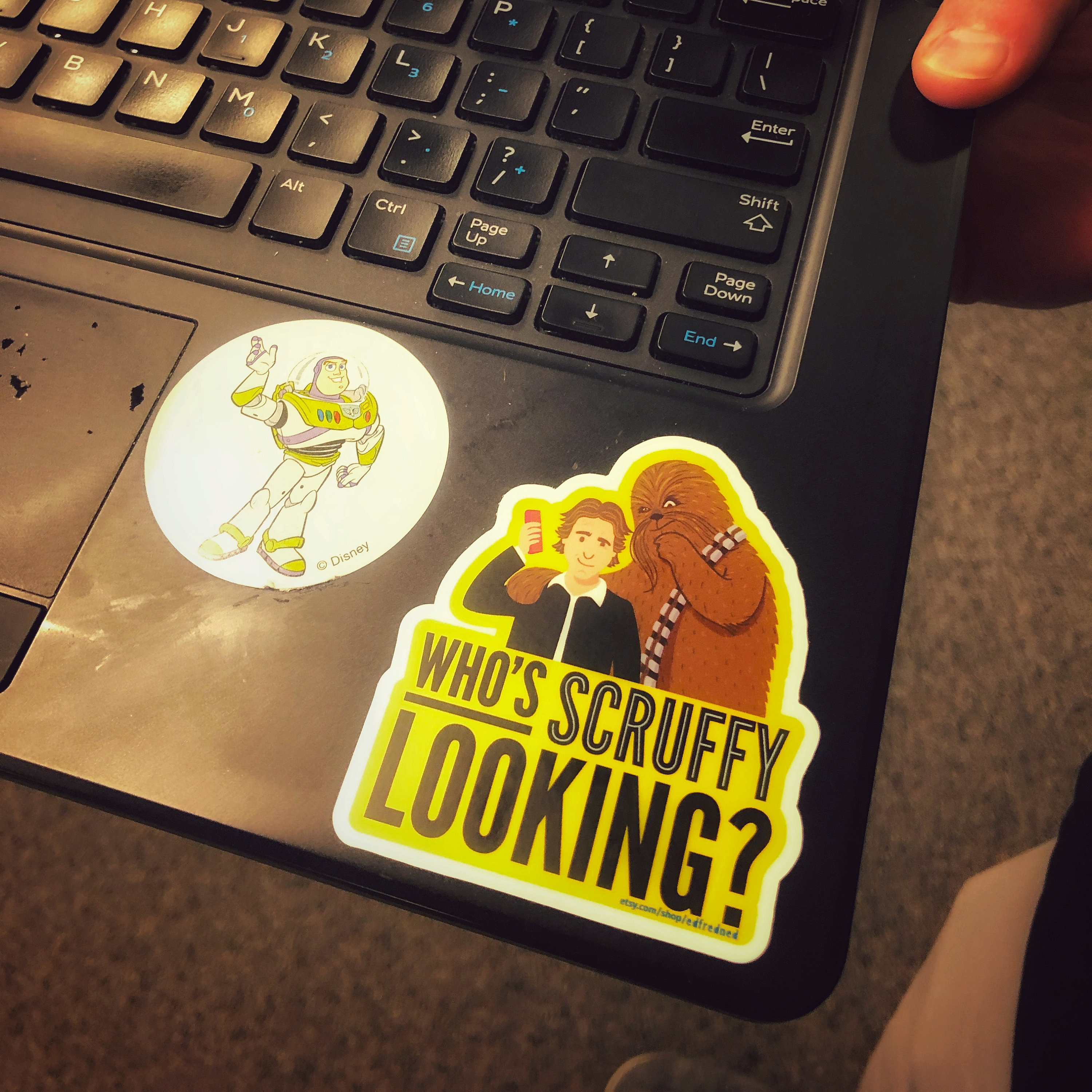 Star Wars Han Solo Sticker With Chewbacca- Durable Vinyl Sticker | Who ...