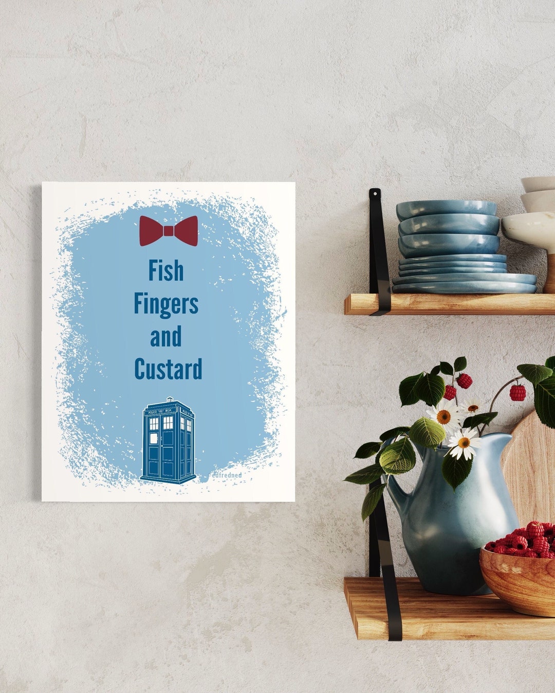 Fish Fingers and Custard, Dr. Who, the 11th Doctor, Printable Wall Art ...