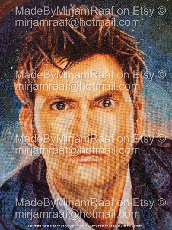 David Tennant Tenth Doctor Cross Stitch Pattern - Etsy
