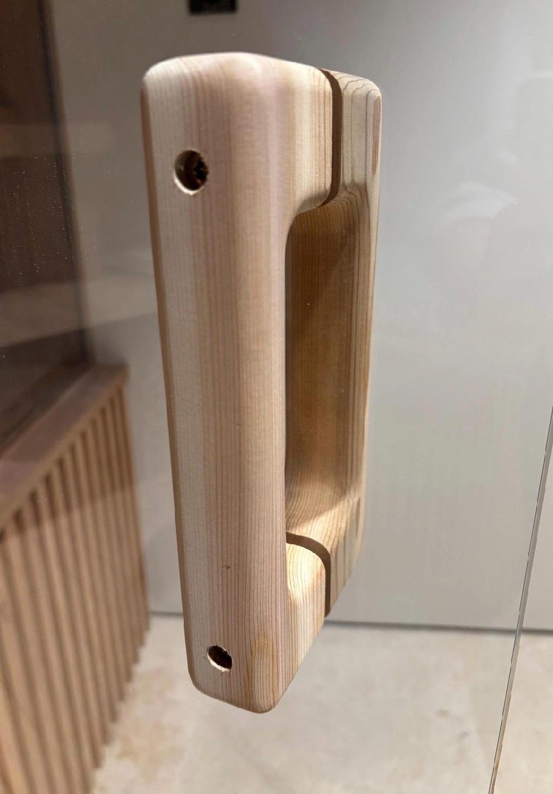 Double Cedar Sauna Door Handle - Etsy