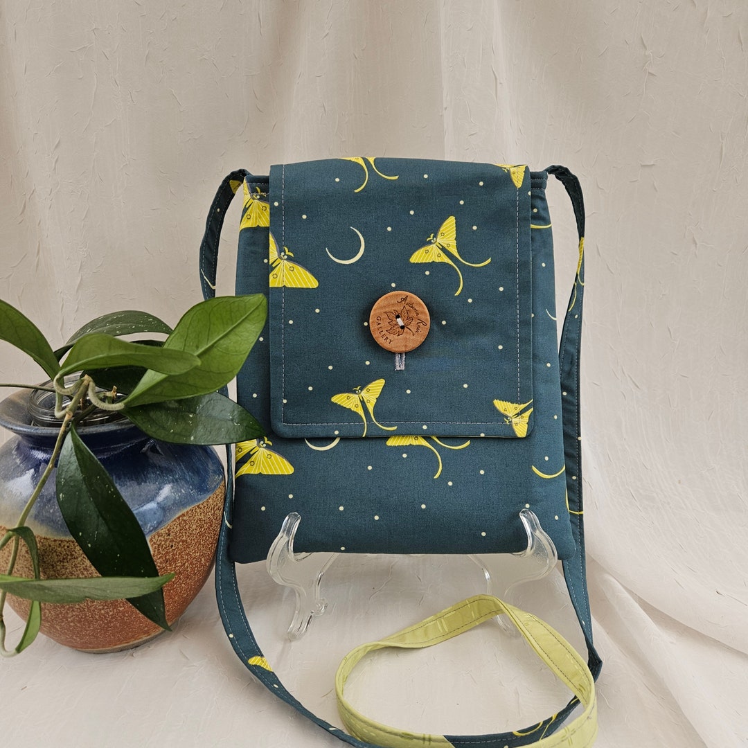 Crossbody Bag. Designer Charlie Harper's Moth Flight in a Dark Khaki ...
