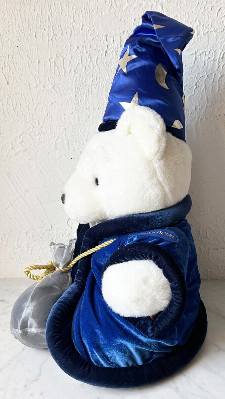 Dayton Hudson 1999 Santa Bear Wizard White Plush Blue Velvet Robe Magic ...
