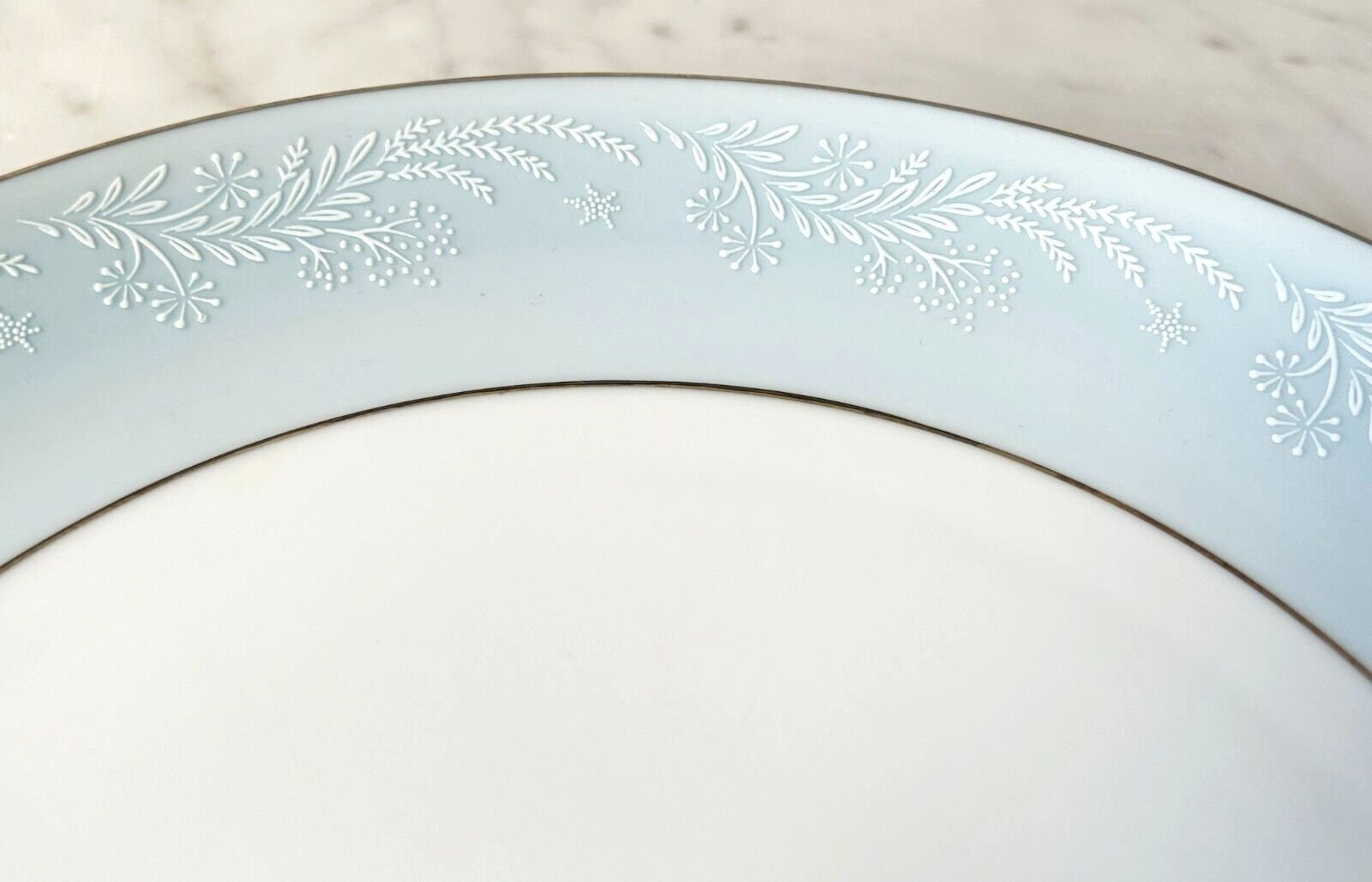 Vintage Noritake China Laureate Japan 5651 Dinner Plate Blue White Floral Silver - Etsy