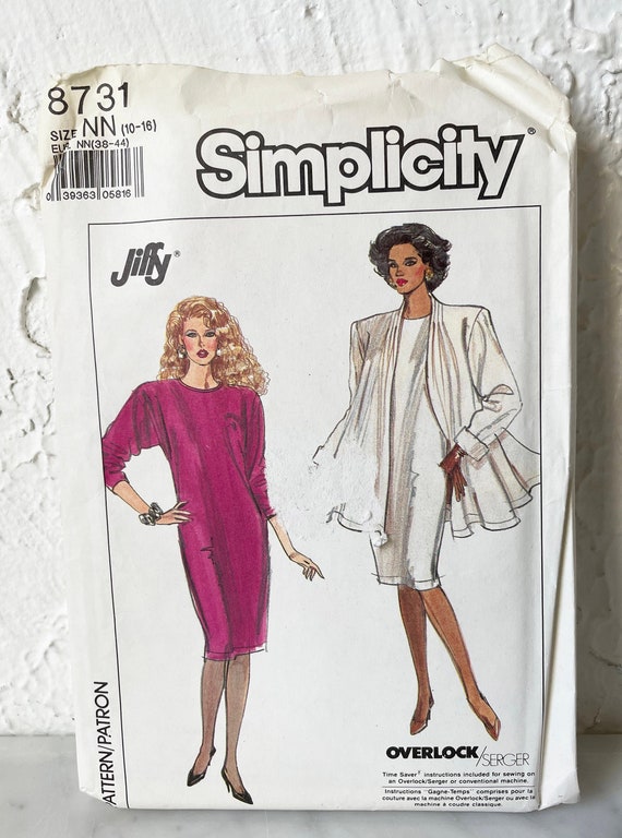 Simplicity Sewing Pattern 8731 Misses Semi-fitted Dresscoat | Etsy