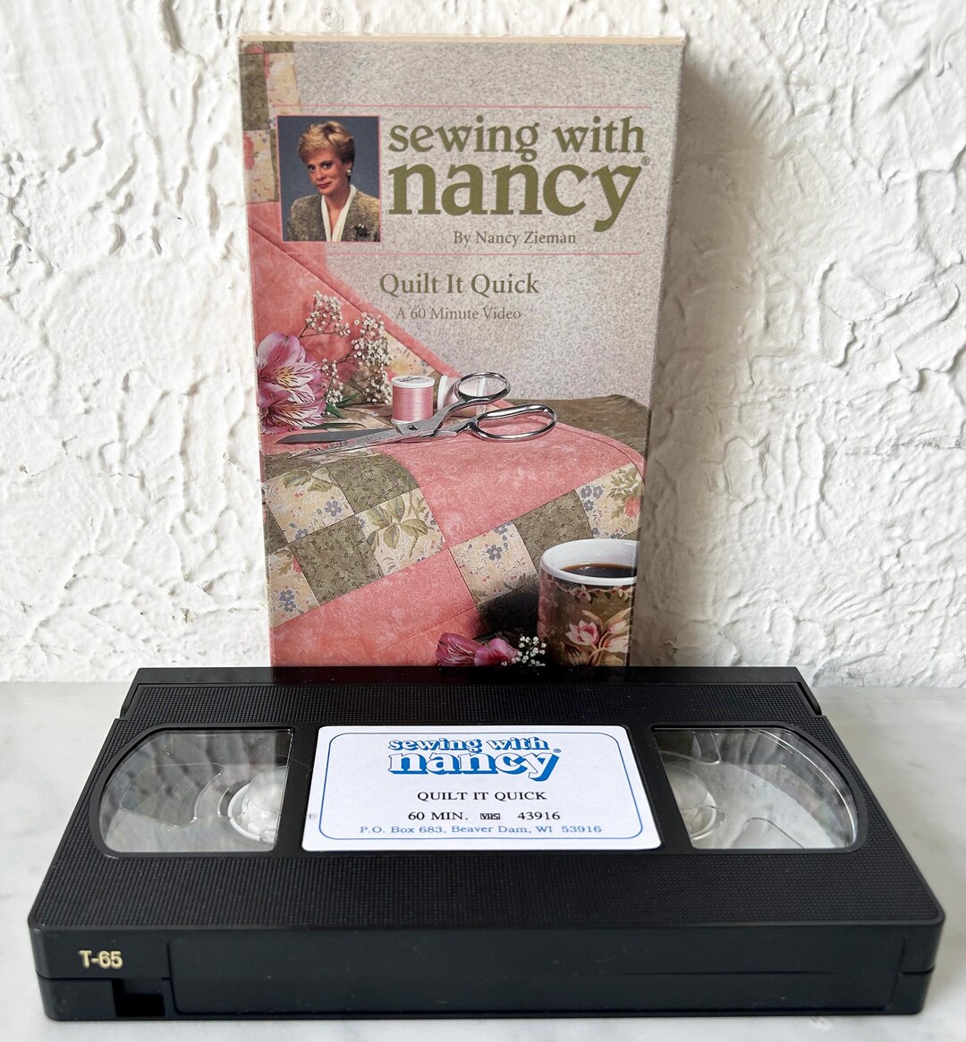 Sewing With Nancy Quilt It Quick VHS Tape 1999 Nancy Zieman 60 Minute ...
