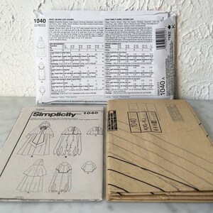 Simplicity Costume Steampunk Hooded Cape Sewing Pattern 1040A Misses ...