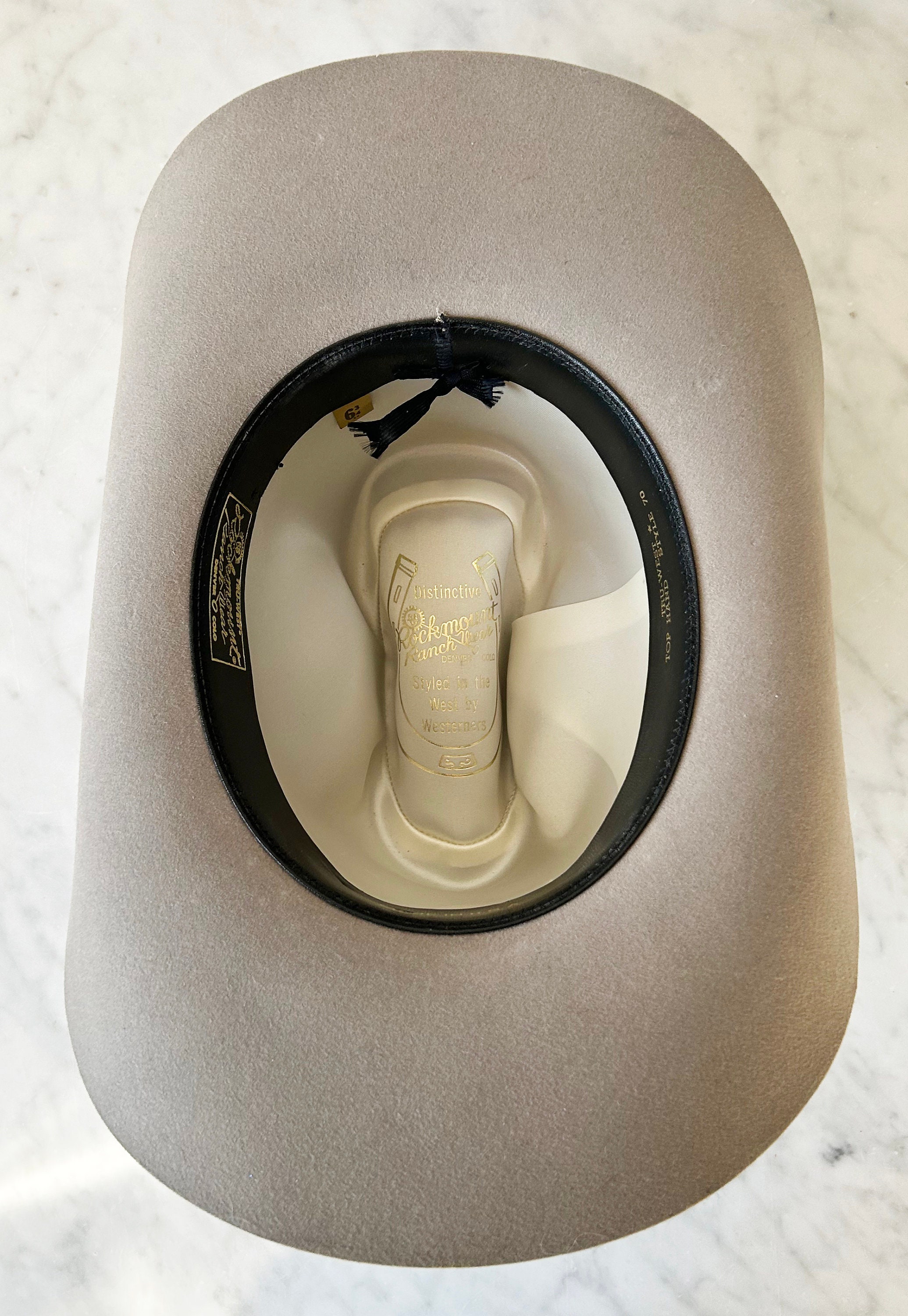 Vintage Rockmount Ranch Wear Lt Brown Cowboy Hat Tru-west Top Hand ...