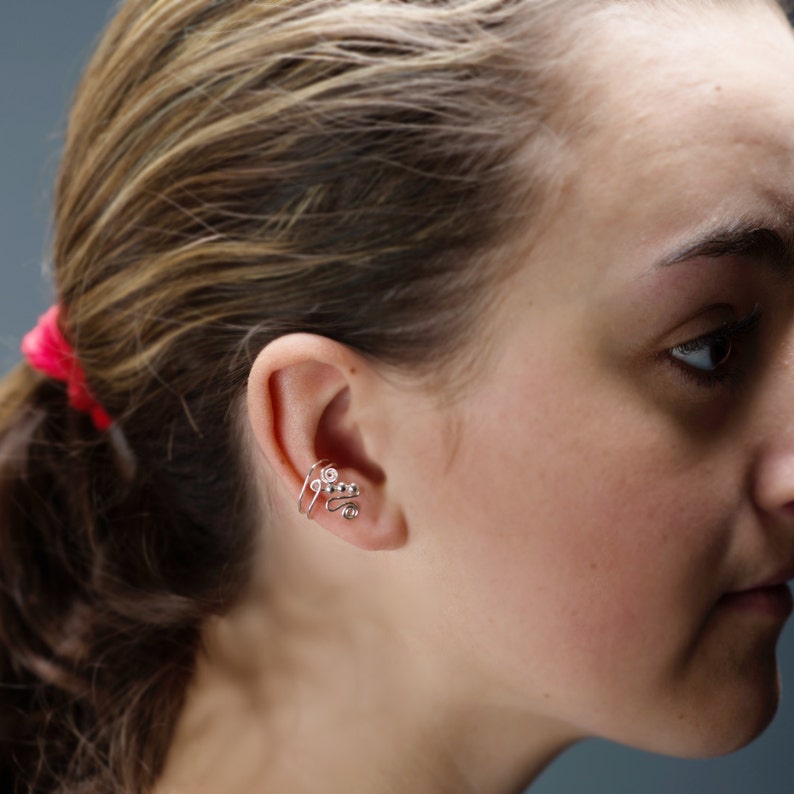 Small Ear Cuffs, Sterling Silver, Perfect for Small Ears or to ...