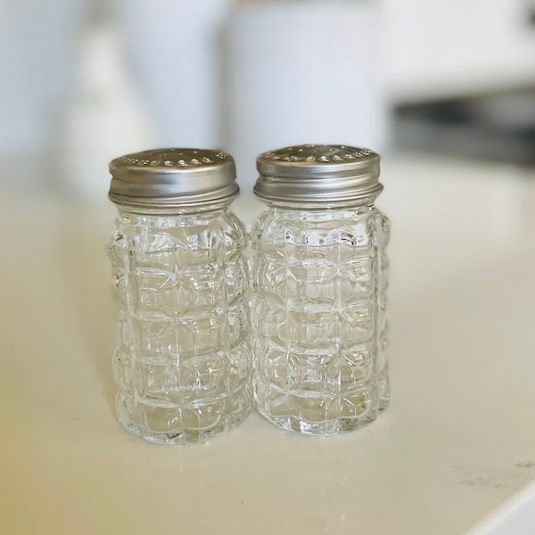 Vintage Anchor Hocking Salt and Pepper Shakers - Etsy