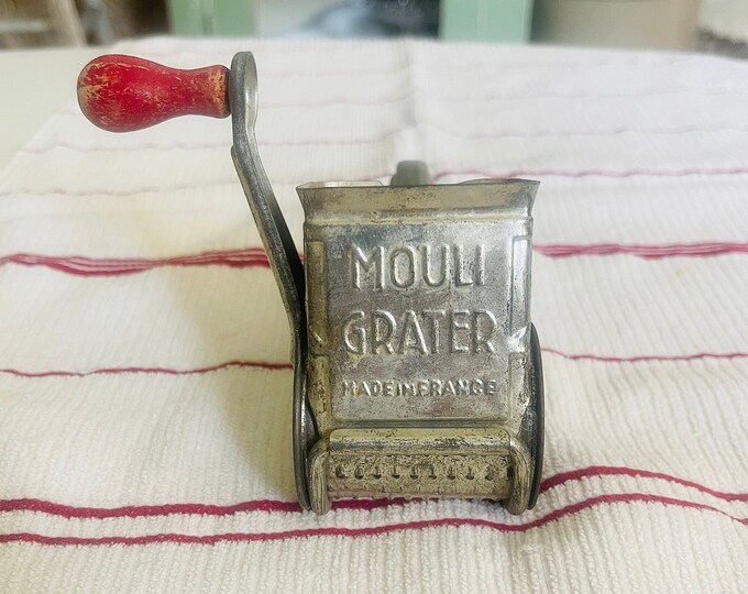 Rare French Mouli Grater With Removable Barrel and Red Handle / Hand ...