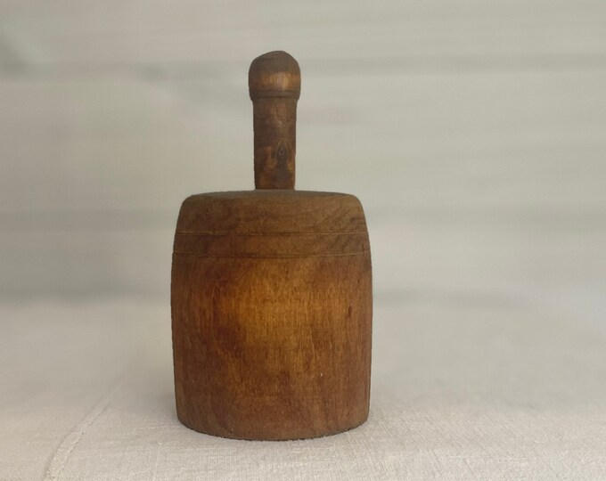 Vintage Rooster Wood Butter Press / Wood Butter Mold / Primitive ...