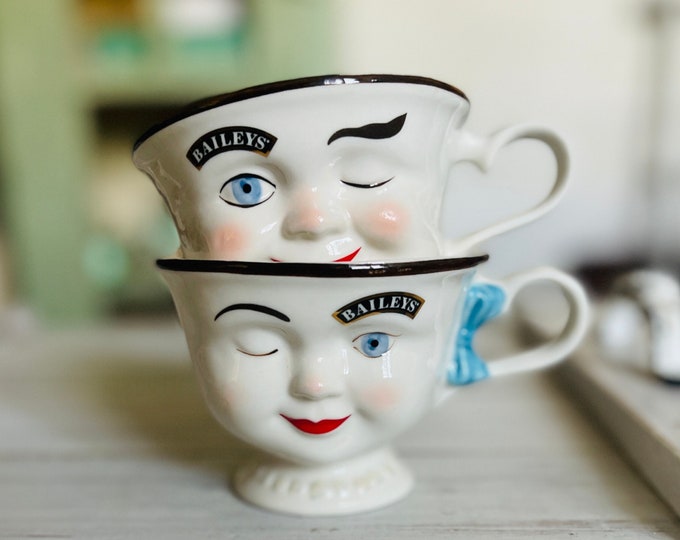 Vintage Bailey's Winking Yum Tea Cup Set, Collectable Baileys, LE ...